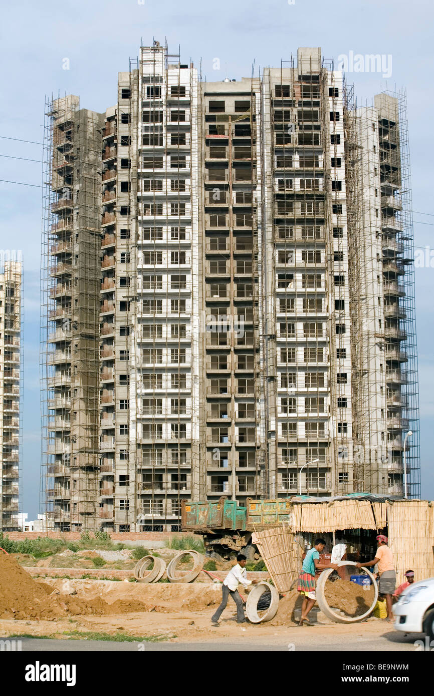 Indian Residential Building Construction Site
