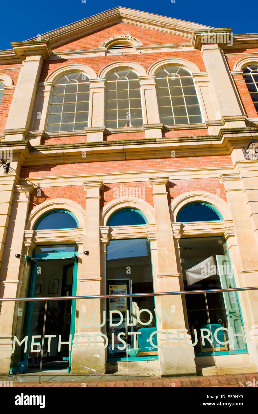 Facade of Ludlow Methodist Church Ludlow Shropshire England UK Stock ...