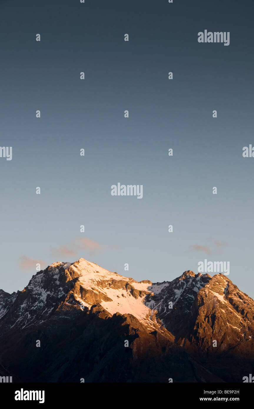 Mountain Peaks, Lake Wakitipu, Kinloch, Southern Otago, South Island ...