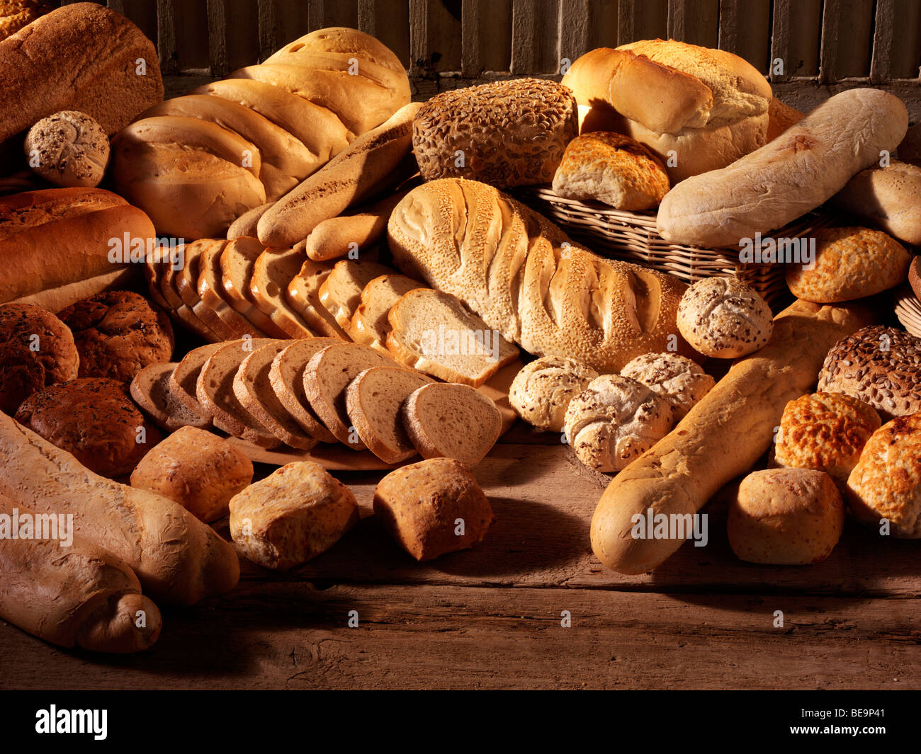 SELECTION OF BREAD Stock Photo - Alamy