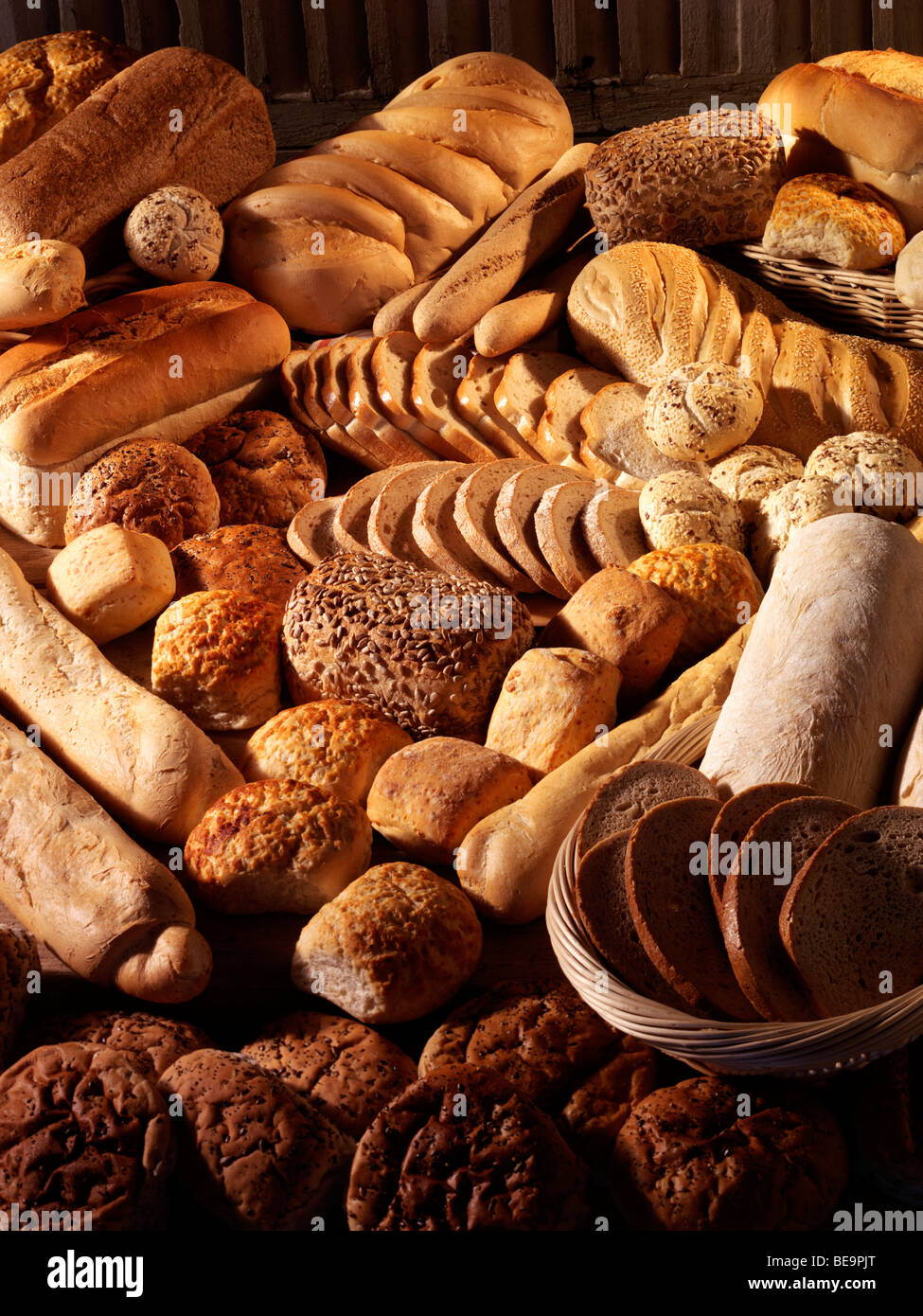 SELECTION OF BREAD Stock Photo - Alamy