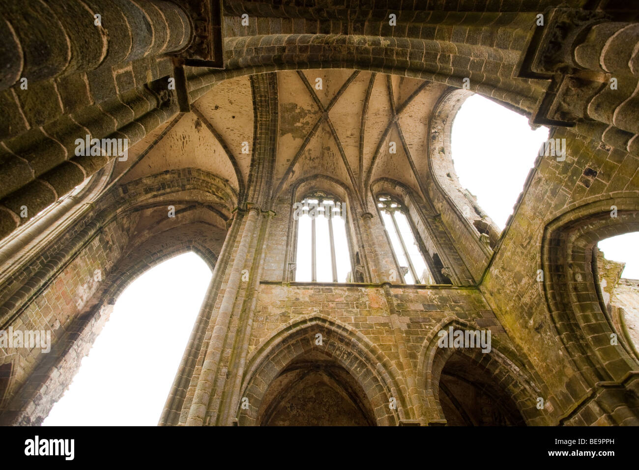 old saint mathieu abbey ruins, brittany, finistere, france Stock Photo ...