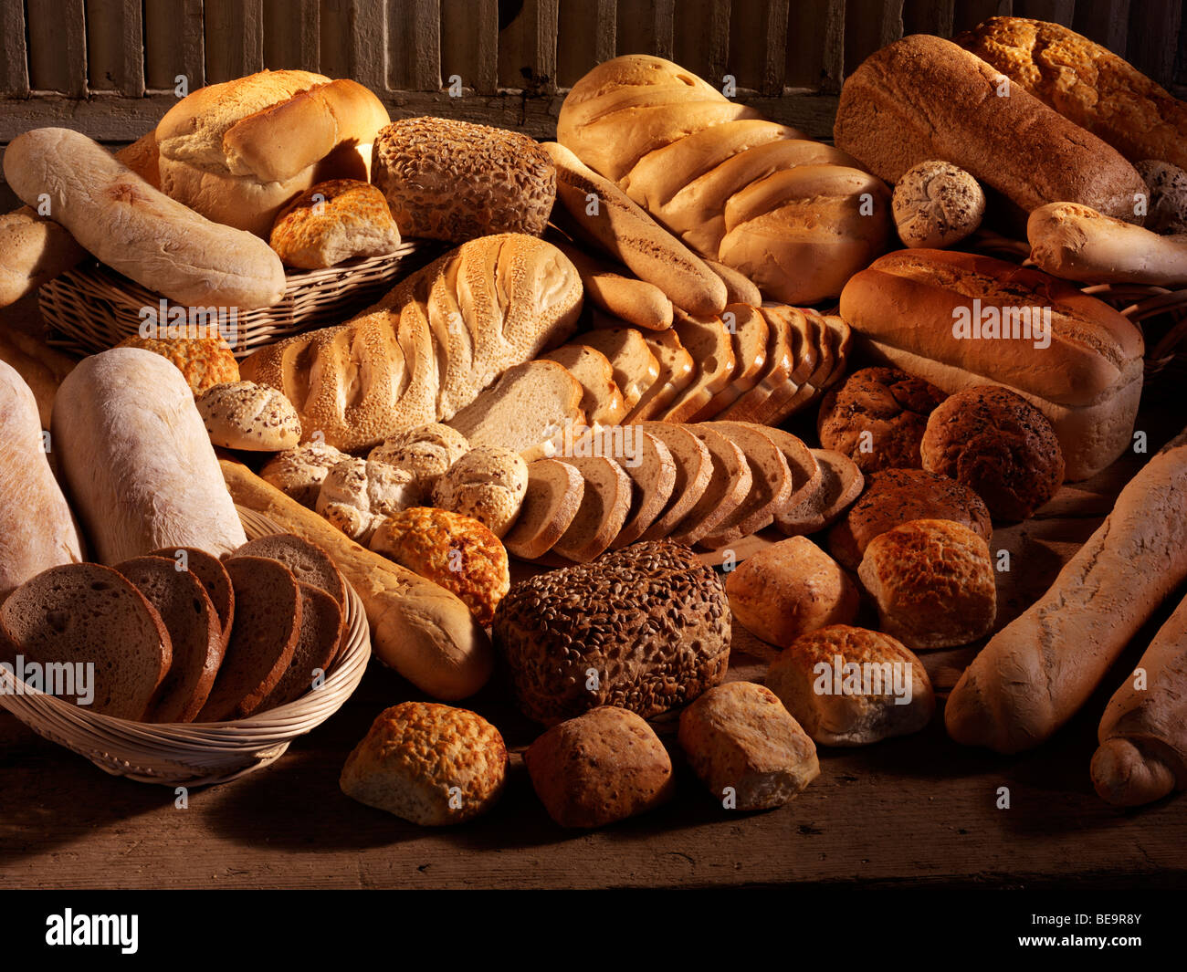 SELECTION OF BREAD Stock Photo - Alamy