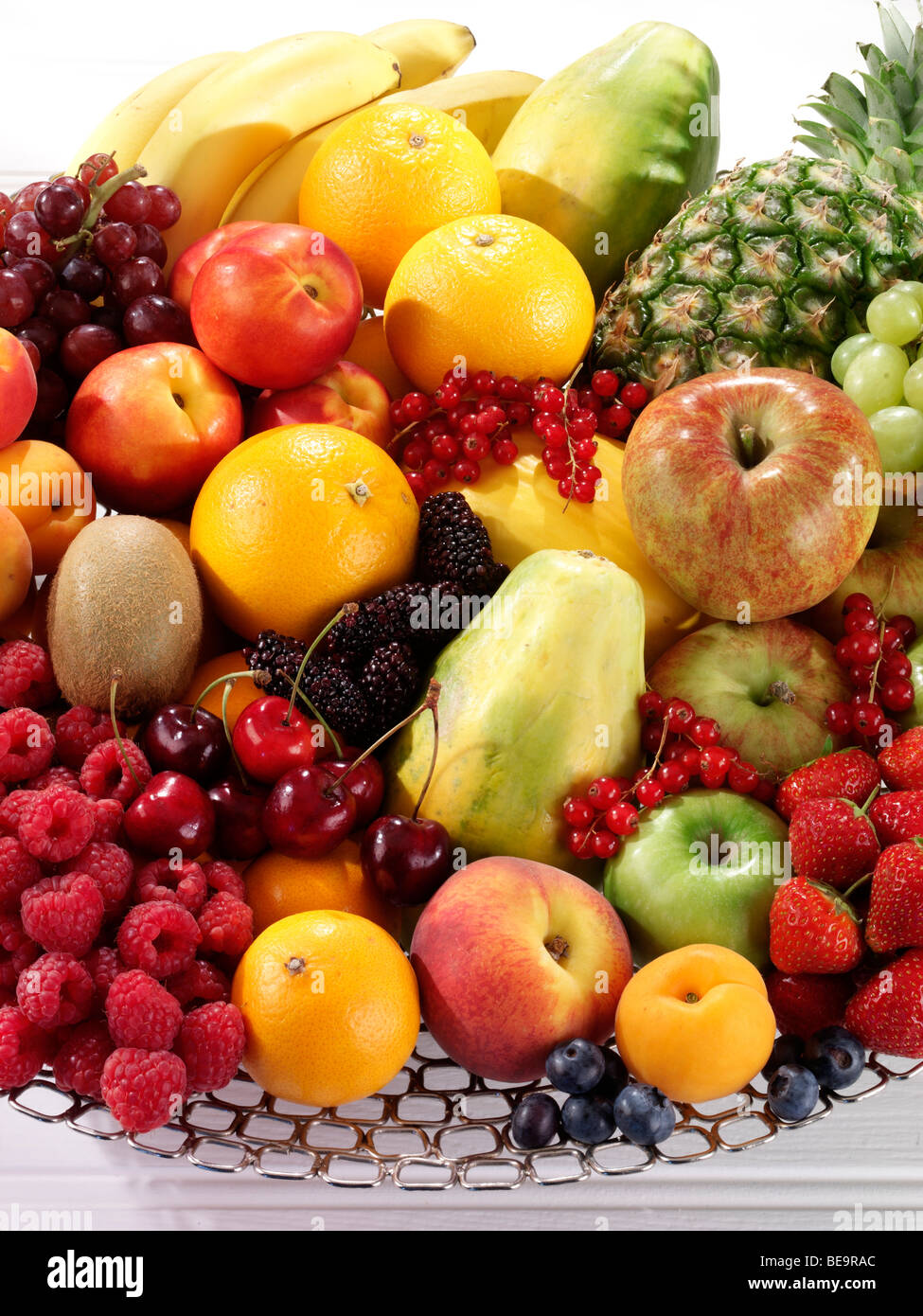 BOWL OF FRESH MIXED FRUIT Stock Photo - Alamy