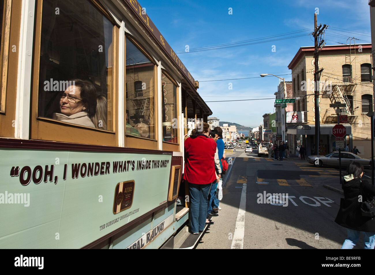 Riding the Cable car, San Francisco, California Stock Photo - Alamy