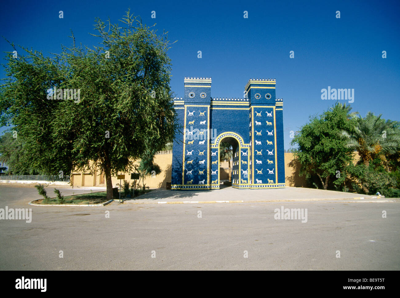 Ishtar Gate Babylon Iraq Middle Stock Photo