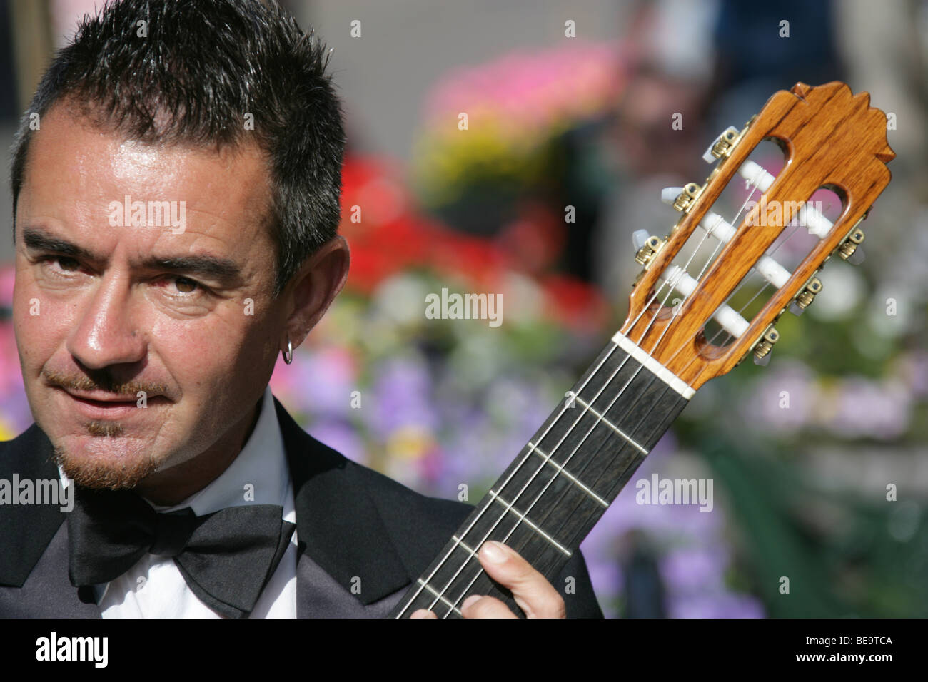 Town of Congleton, England. Close-up portrait view of the classical ...