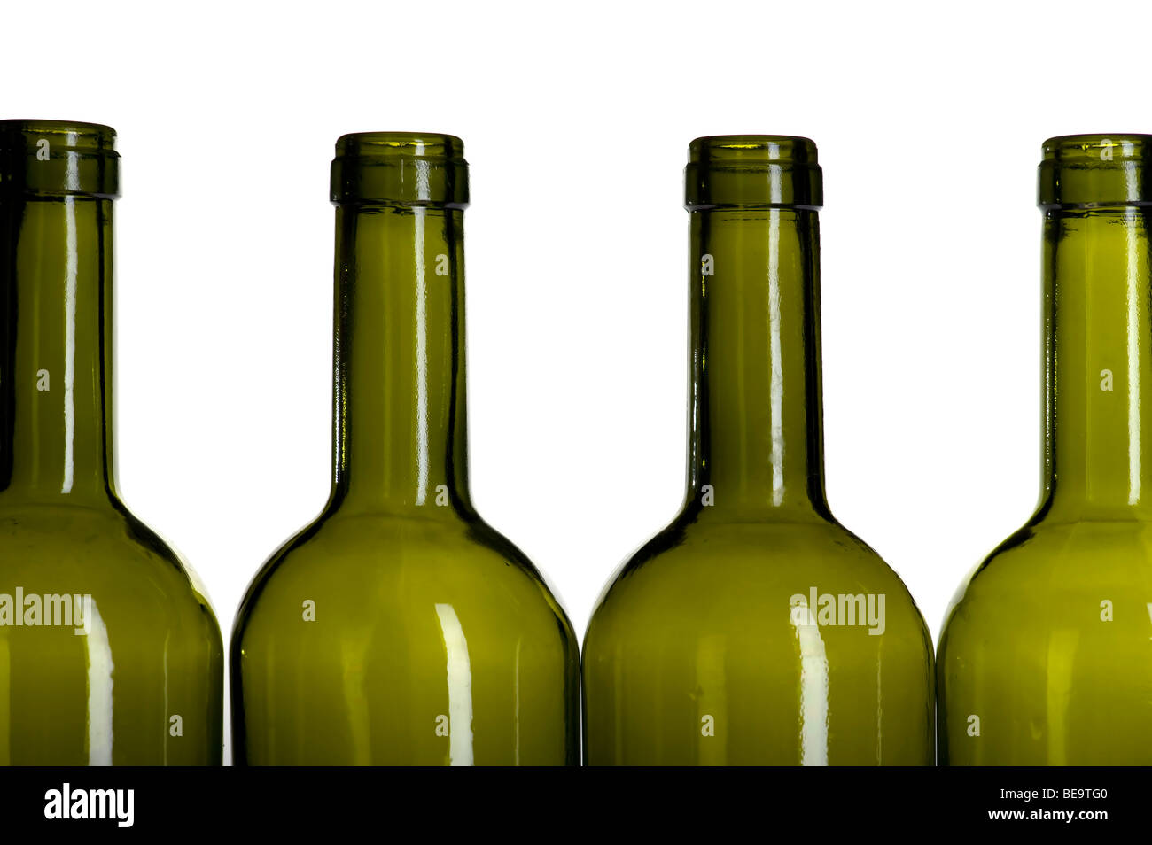 object on white - Empty wine bottle Stock Photo - Alamy