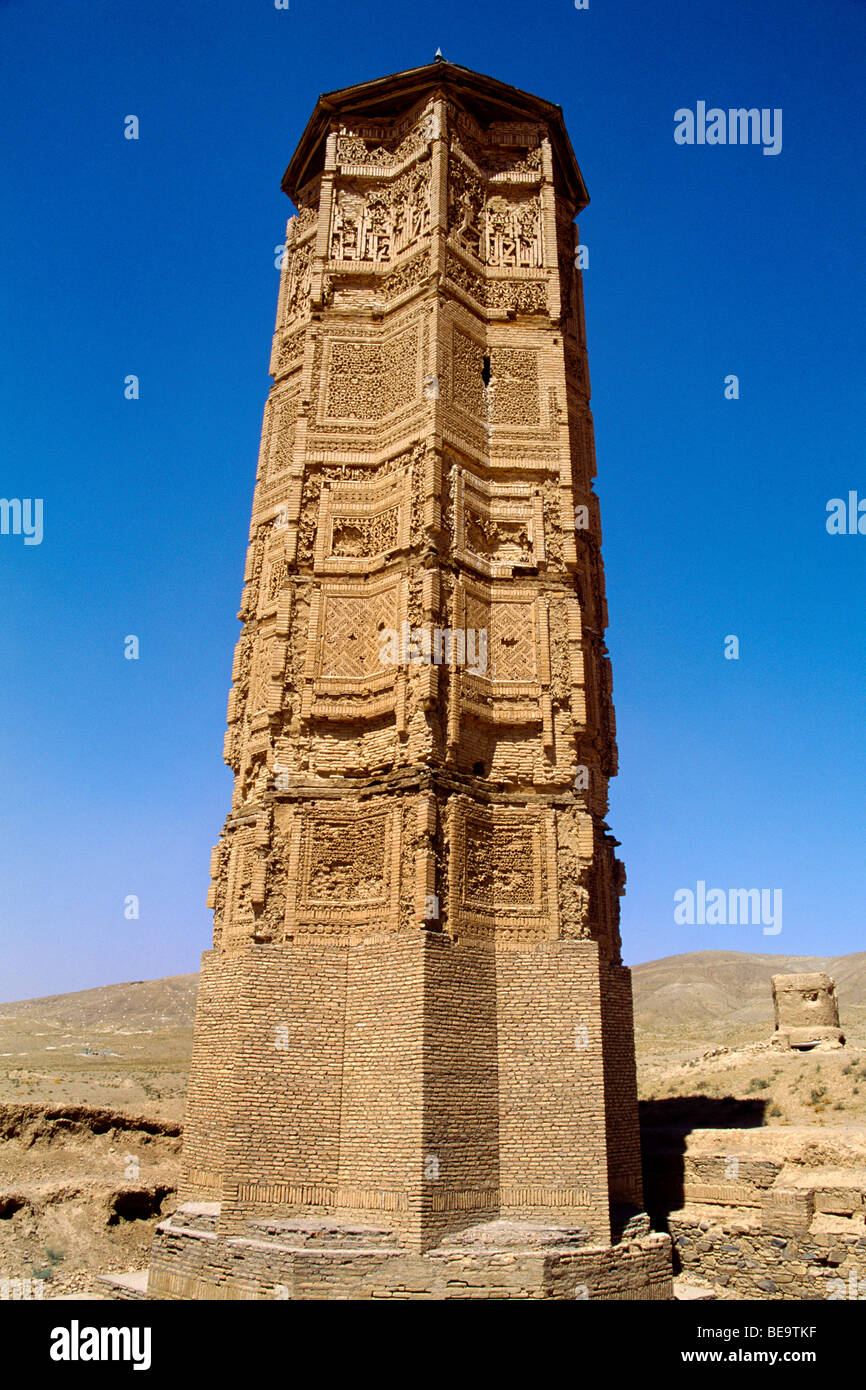 Ghazni Afghanistan One of two early 12th Century Minarets built by ...