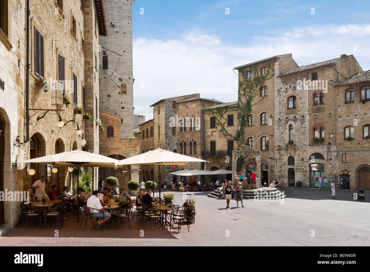Piazza della cisterna blue hi-res stock photography and images - Alamy