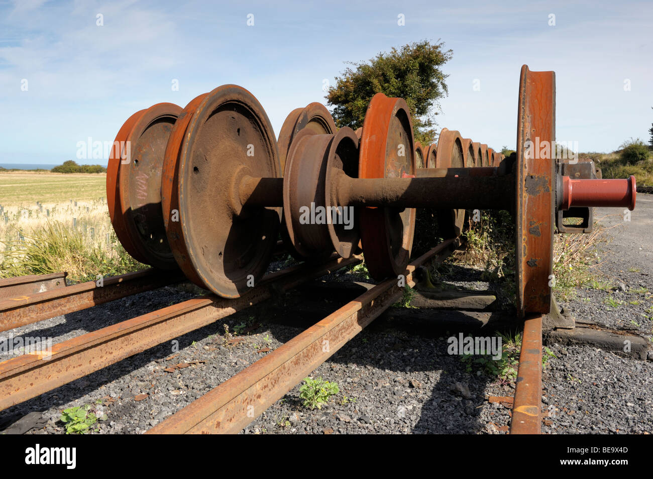 Wheel railway track train hi-res stock photography and images - Alamy