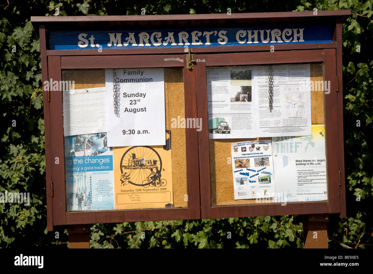 Parish Notice Board High Resolution Stock Photography and Images - Alamy