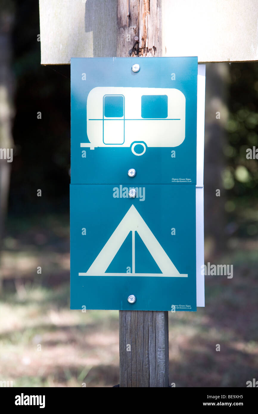 Camping and caravan site symbol hi-res stock photography and images - Alamy