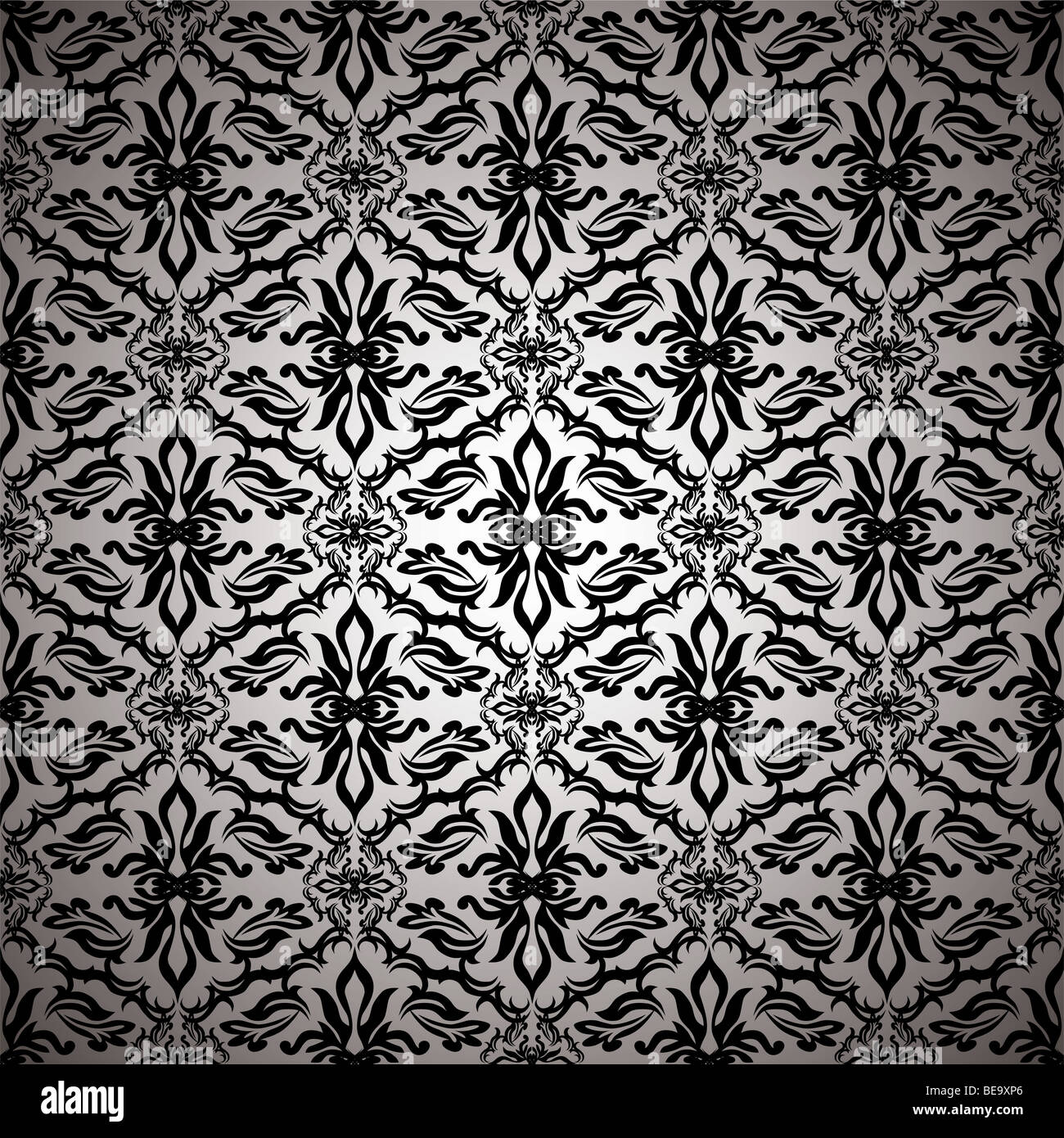 abstract floral inspired wallpaper background with repeat design Stock ...