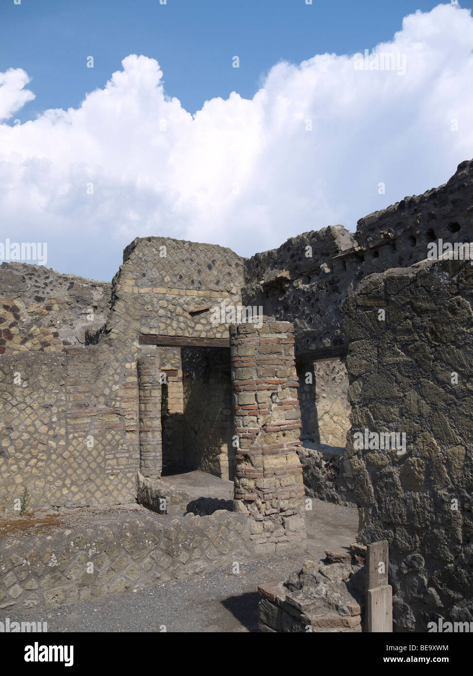 The Buried Roman City of Herculaneum near Naples in Southern Italy ...