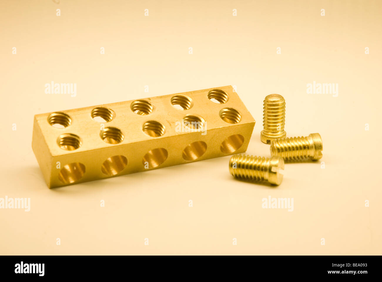 brass screw block Stock Photo - Alamy