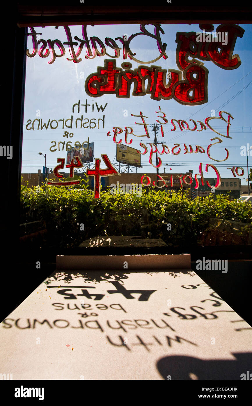 A burger restaurant on Sunset Boulevard. Los Angeles, California ...