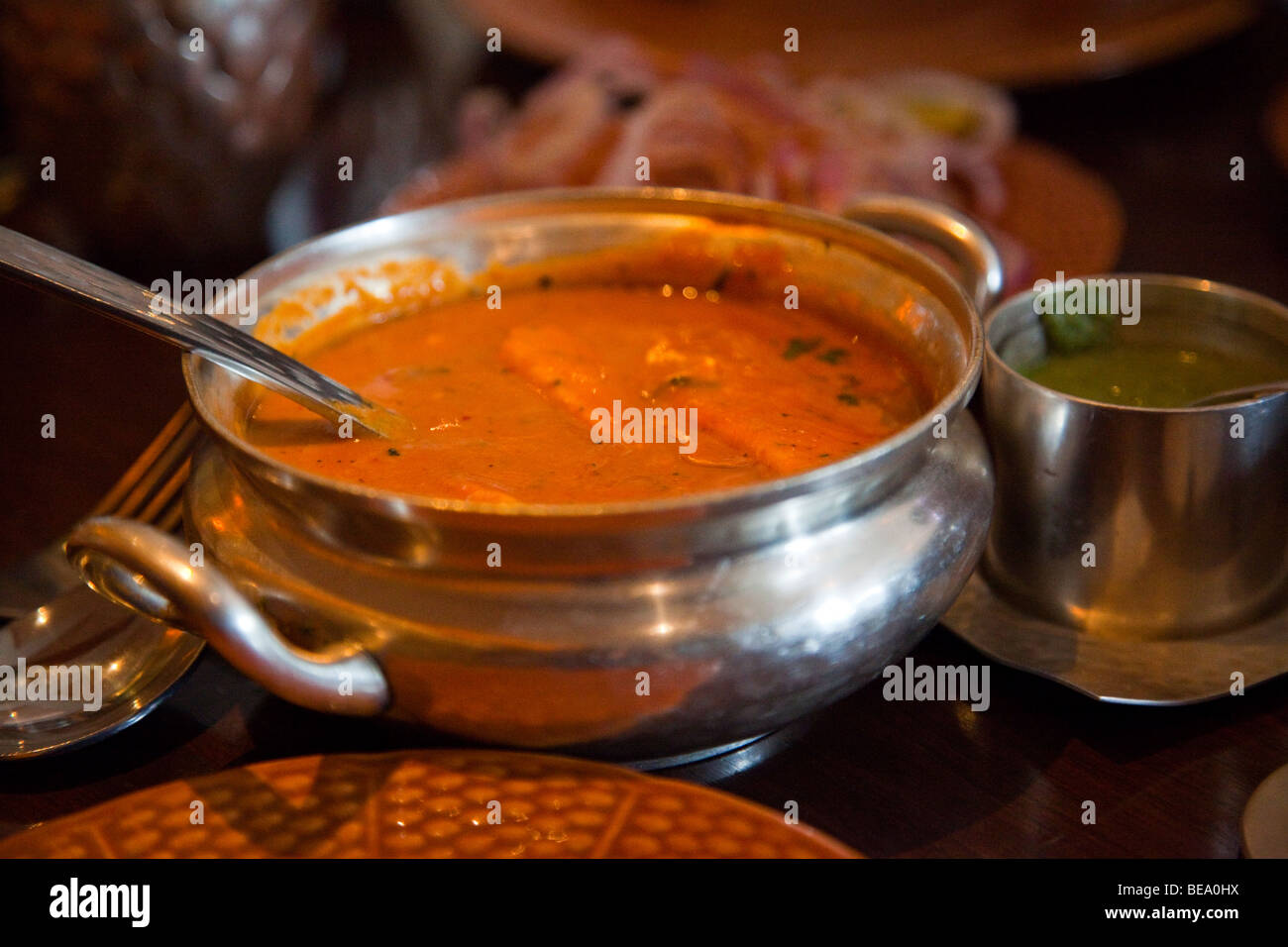 Curry Dish at Upscale Restaurant Punjabi by Nature in New Delhi India ...