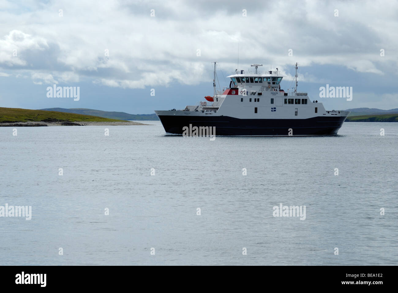 The Yell - Mainland ferry on Yell Sound, Shetland Islands, Scotland ...