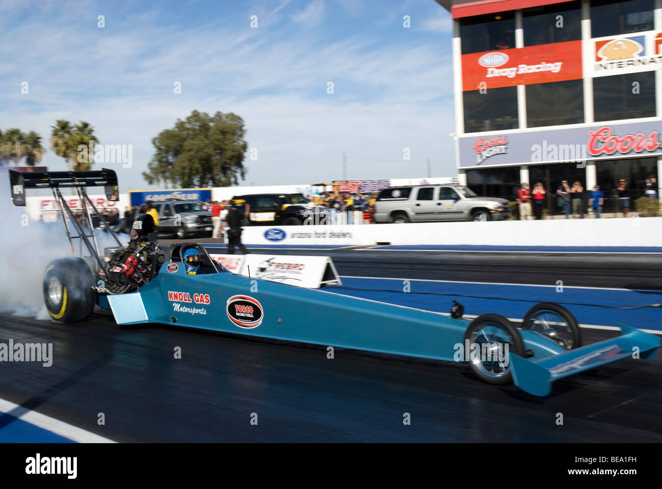 TJ Zizzo in 2008 NHRA Time Trials action at Firebird International ...