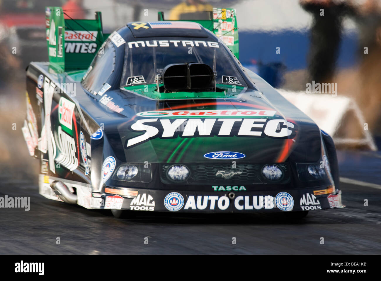 Eric Medlen in 2008 NHRA Time Trials action at Firebird International ...