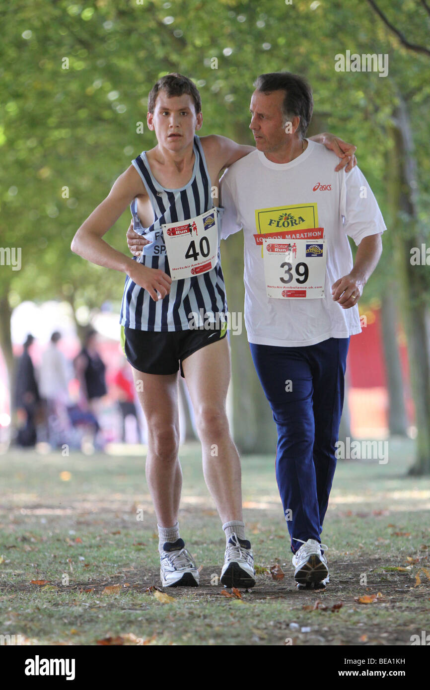 Two runners in the Fun Run for Hertfordshire Ambulance at Fairlands ...