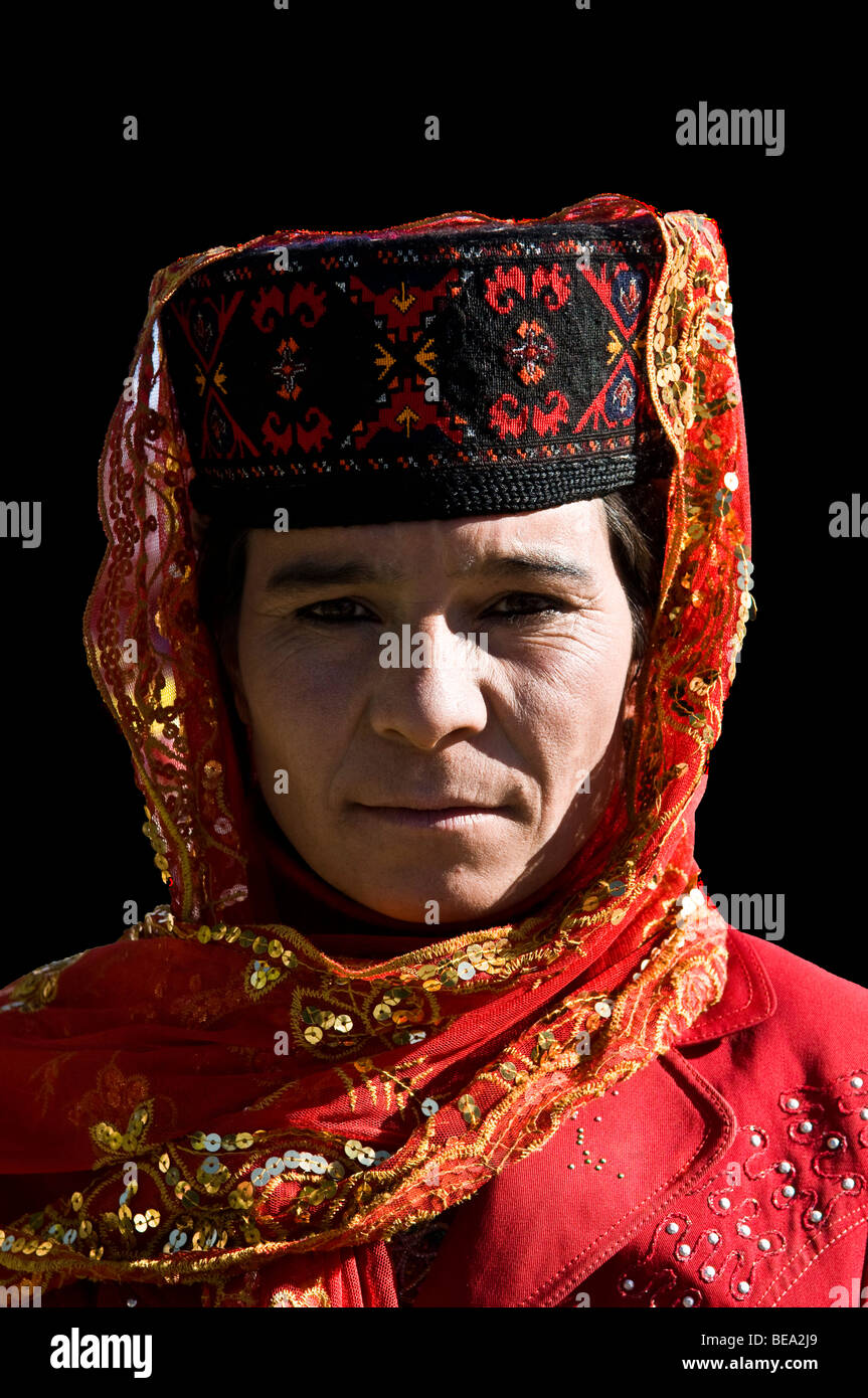 Portrait of a Tajik woman Stock Photo - Alamy