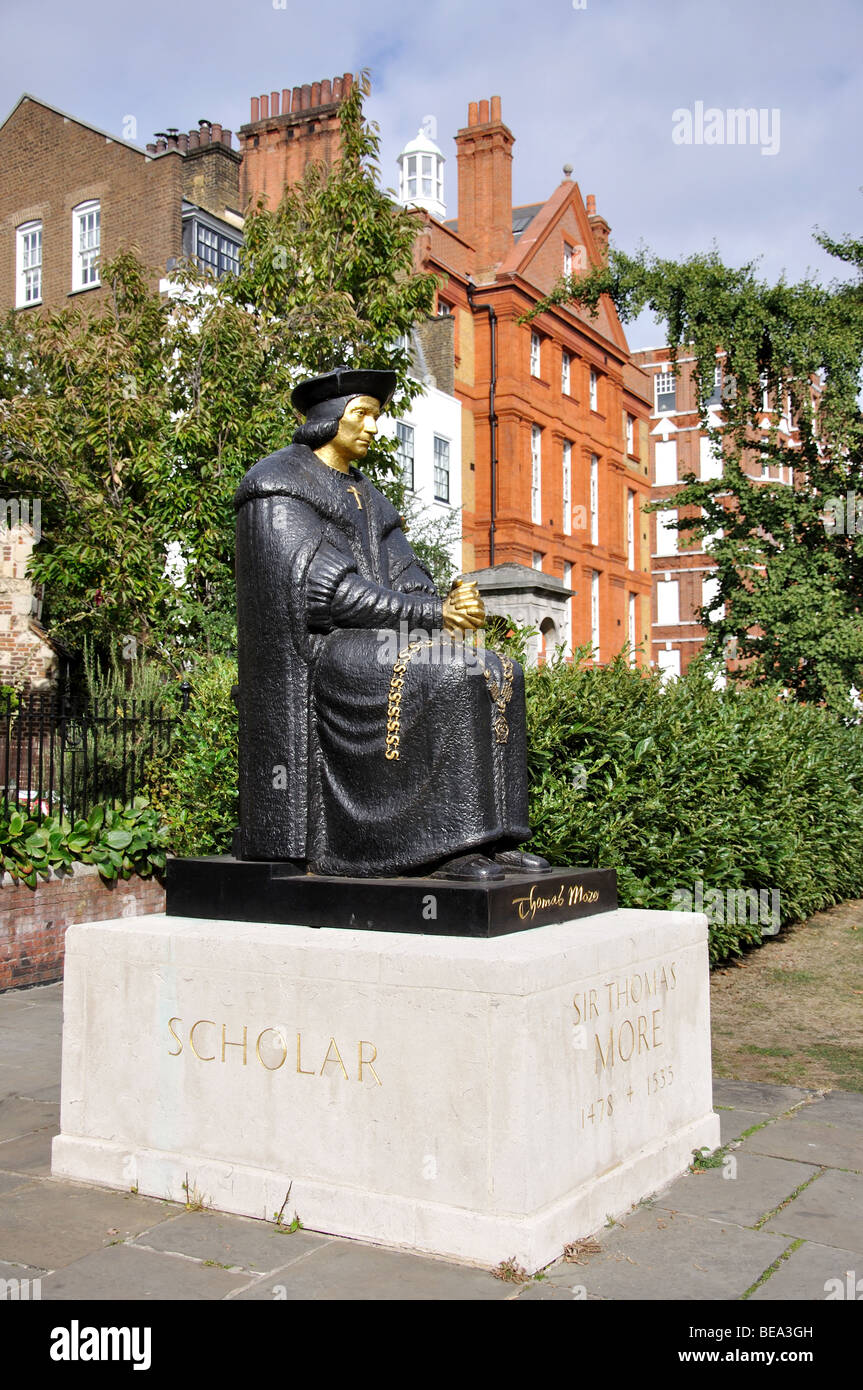 Sir Thomas Moore Statue, Cheyne Walk, Chelsea, Royal Borough of ...
