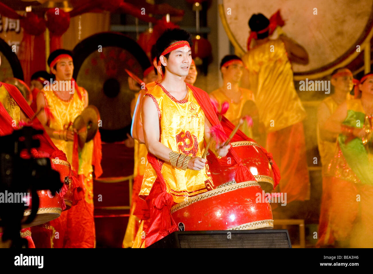 Chinese performance with drummers and dancers for 60th Anniversary of ...