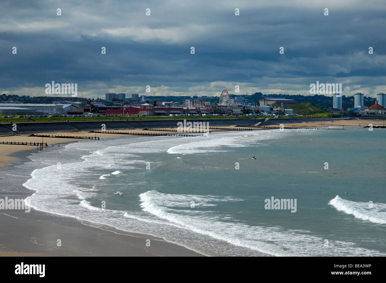 The beach at Aberdeen, Scotland Stock Photo - Alamy