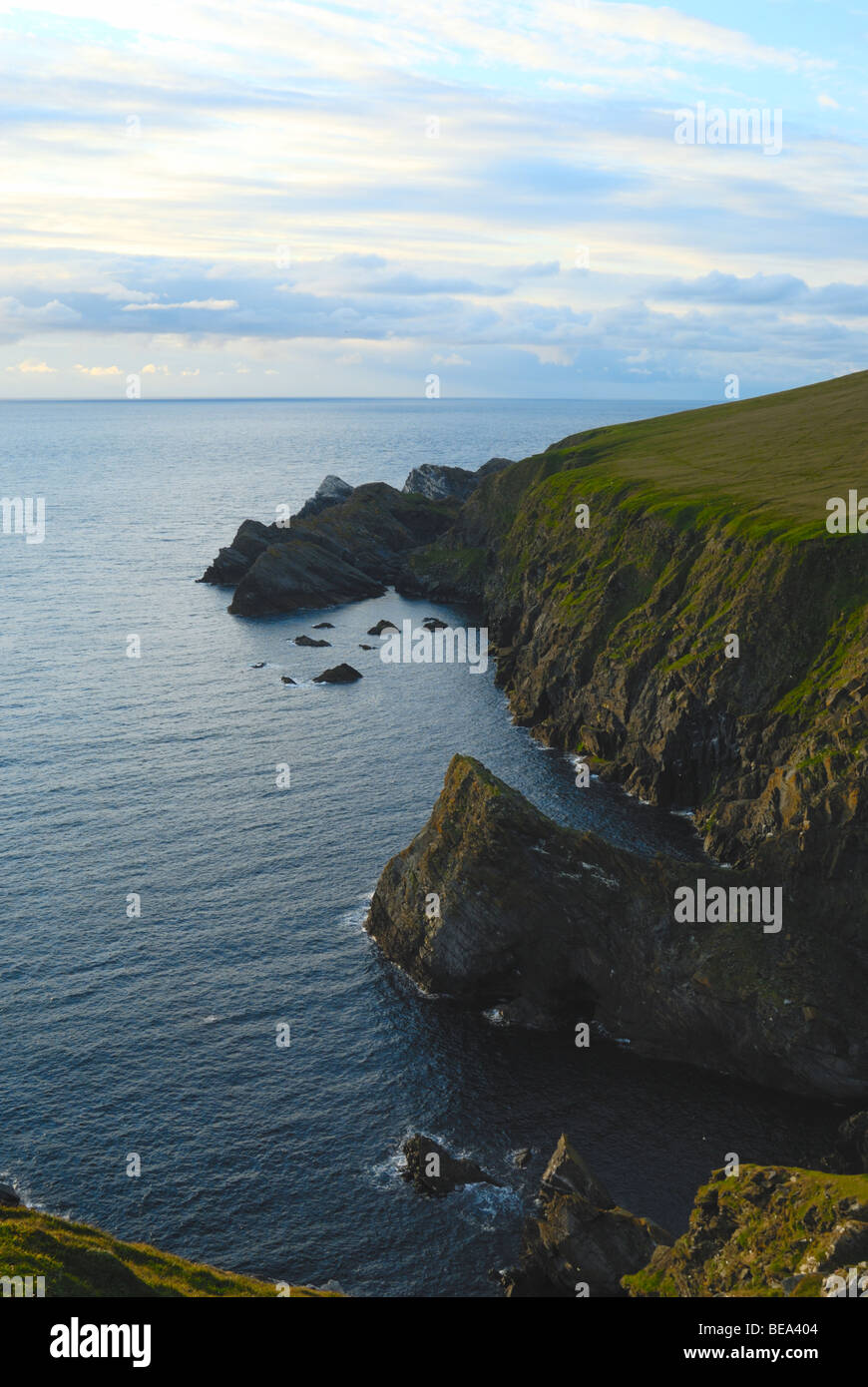 The cliffs at Hermaness National Nature Reserve, Unst, Shetland Islands ...
