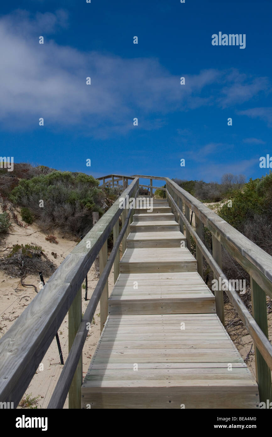 Steps from a beach Stock Photo - Alamy