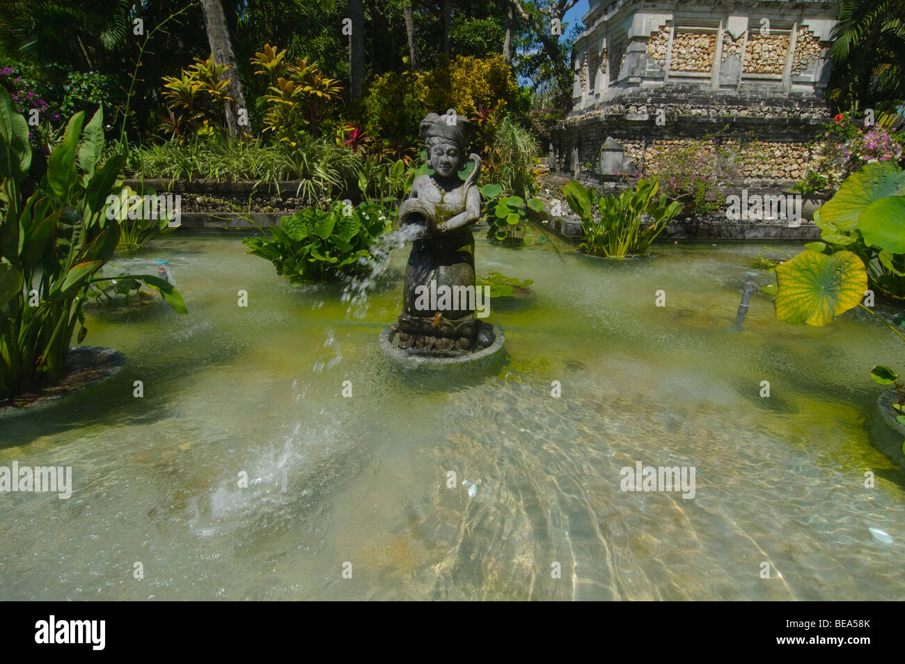 statue in the garden of a resort in Bali Indonesia Stock Photo - Alamy
