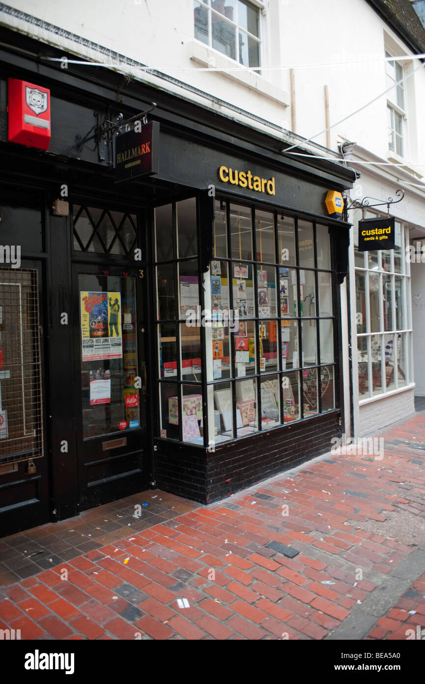 Custard Shop in The Lanes in Brighton Stock Photo - Alamy