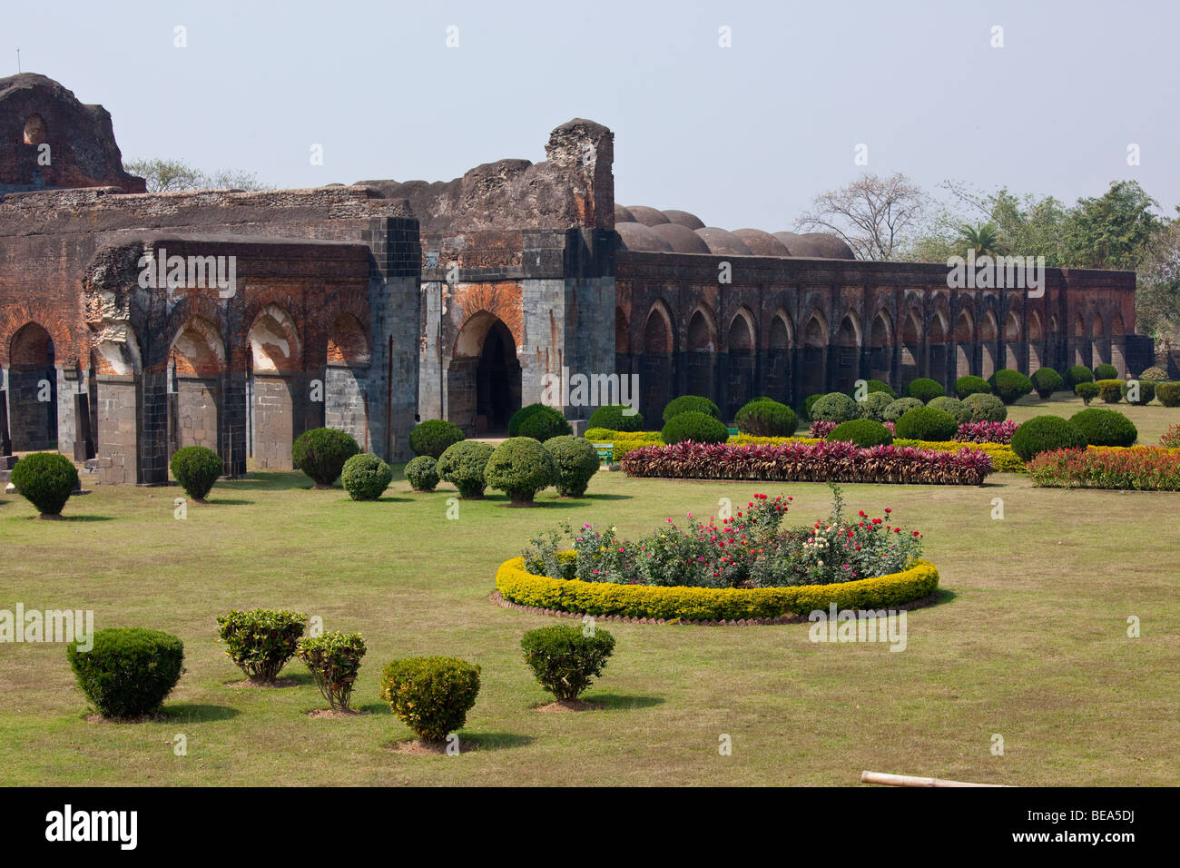 Adina Mosque or Jama Masjid in Gaur in Bengal State India Stock Photo ...