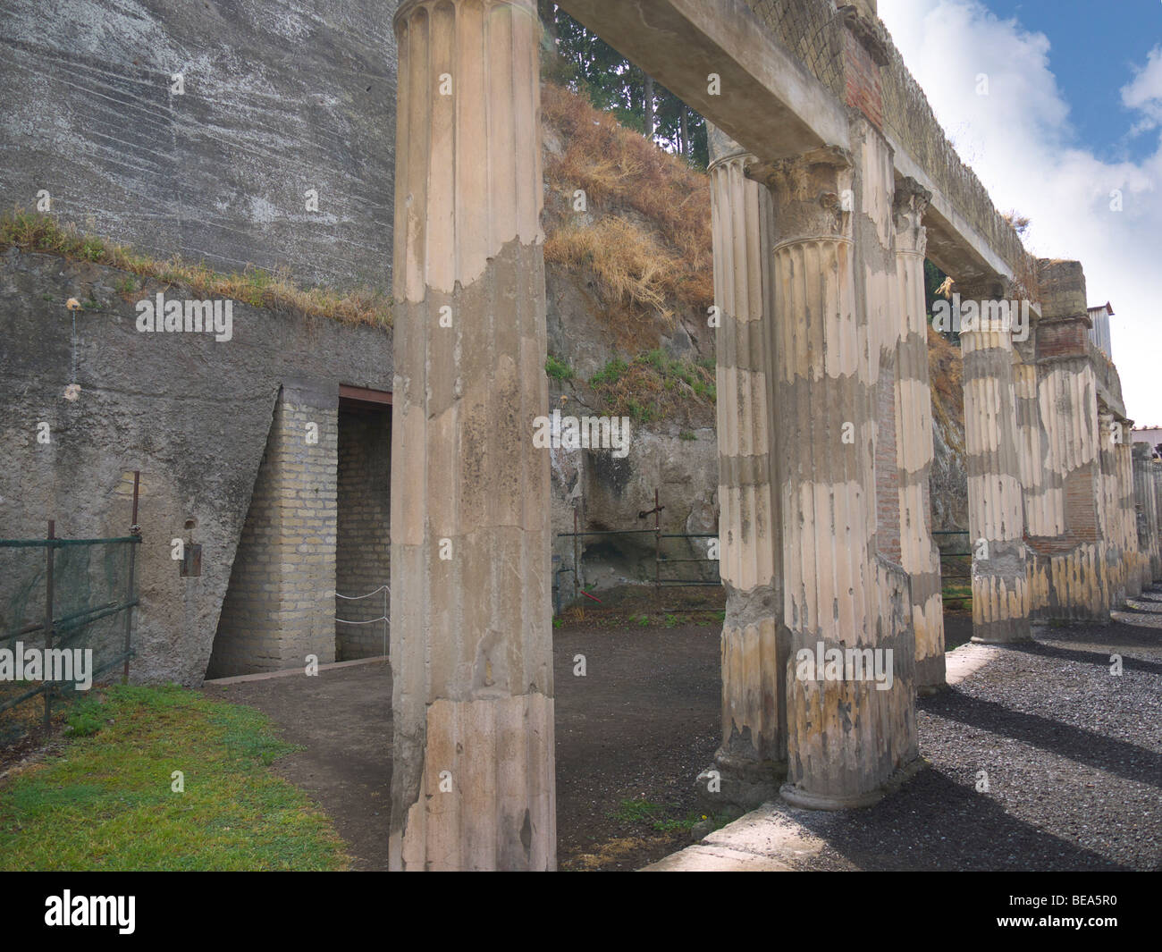 The Buried Roman City of Herculaneum near Naples in Southern Italy ...