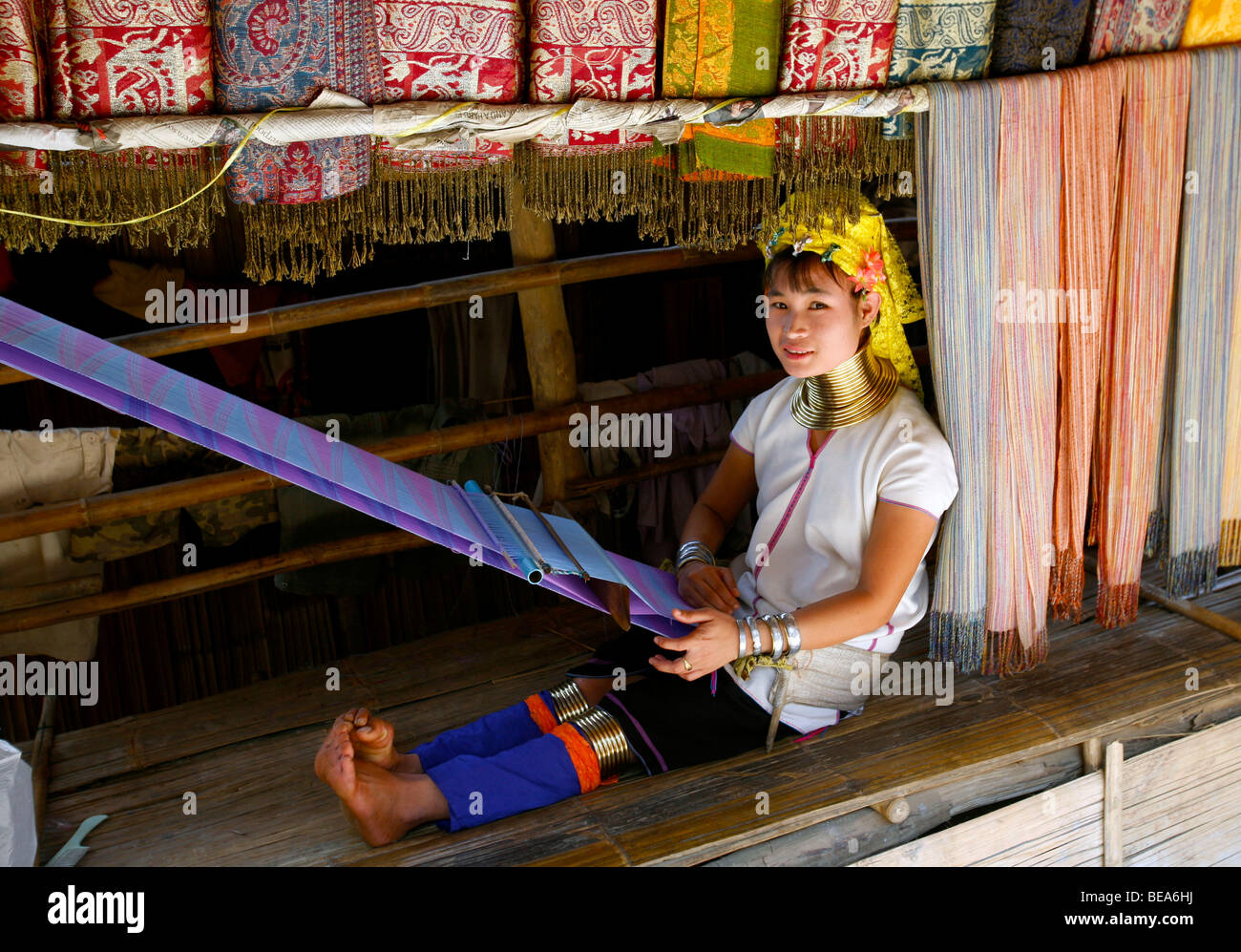 Thailand: woman belonging to the Padong ethnic group Stock Photo - Alamy