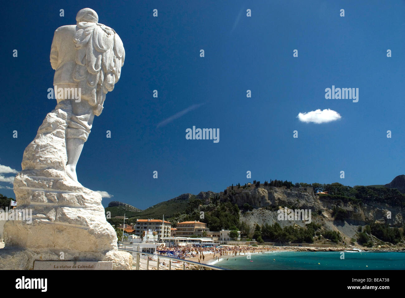 Cassis (13): "Plage du Grand Large" beach Stock Photo - Alamy