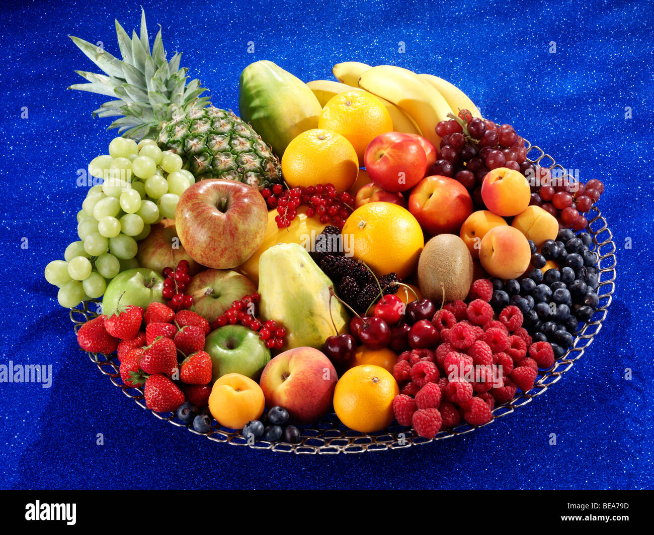 BOWL OF FRESH MIXED FRUITS Stock Photo - Alamy