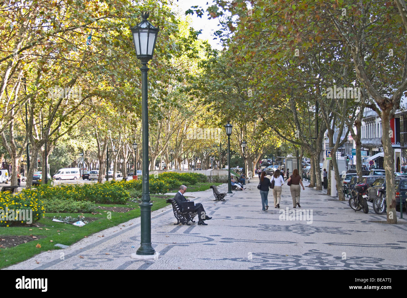 Avenida da Liberdade lisbon portugal Stock Photo - Alamy