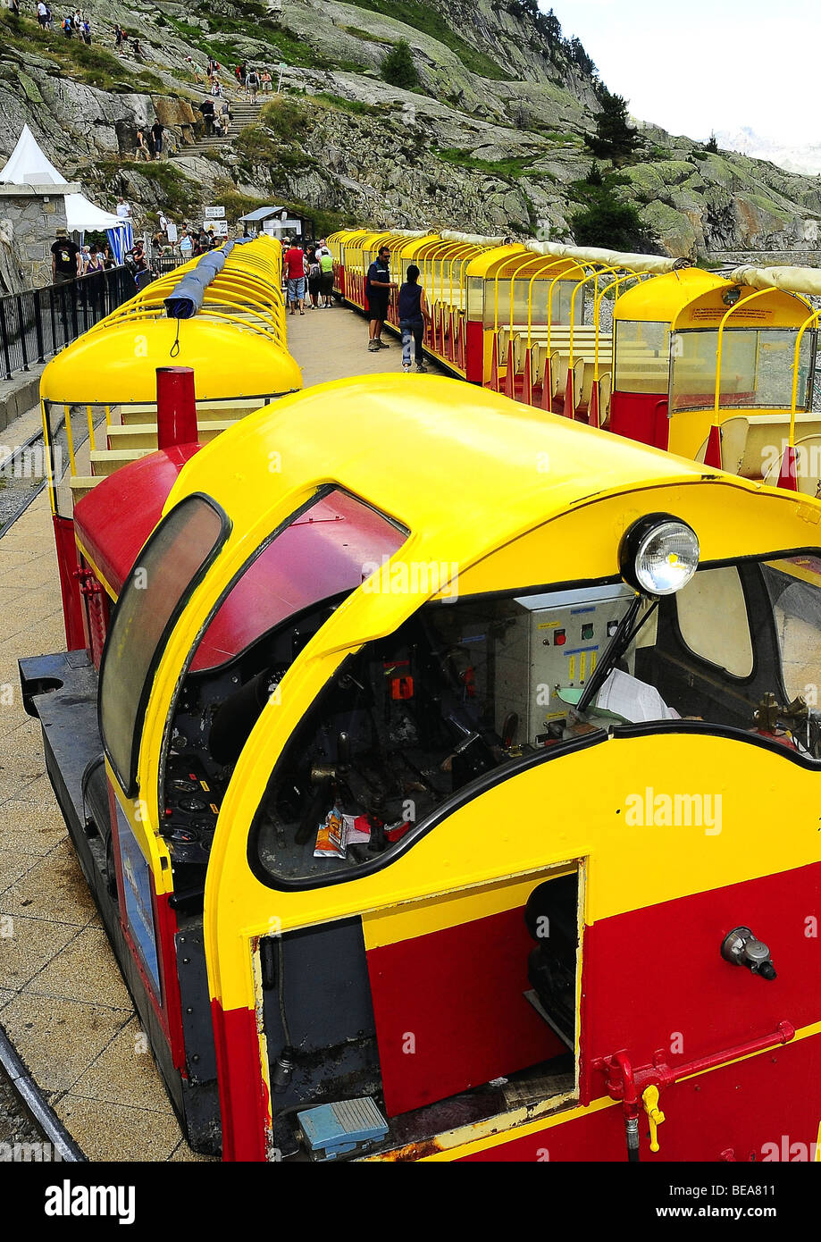Le petit train d'Artouste (tourist railway) in the Pyrénées-Atlantiques ...