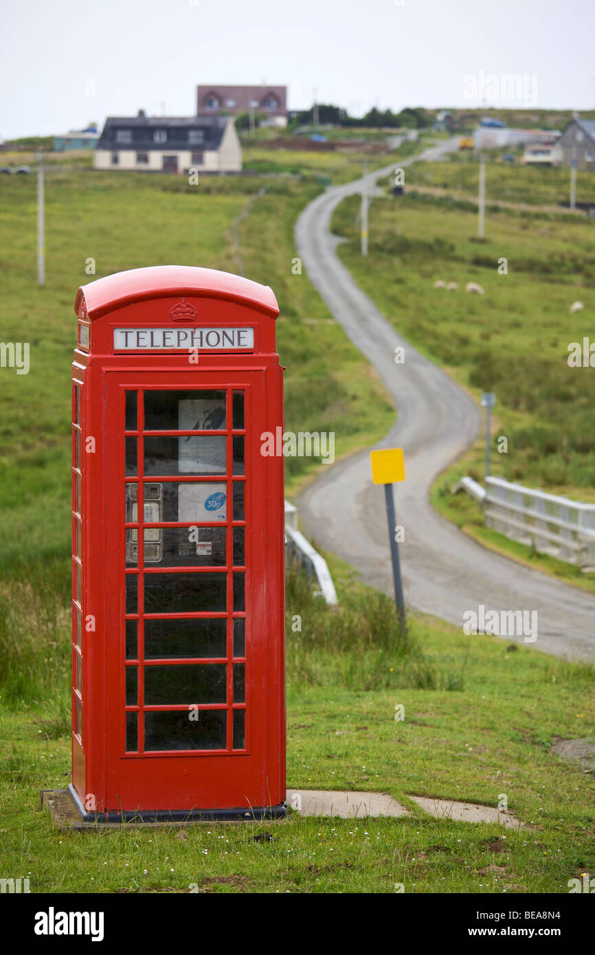 Telephone box in the Isle of Skye, Scotland Stock Photo - Alamy