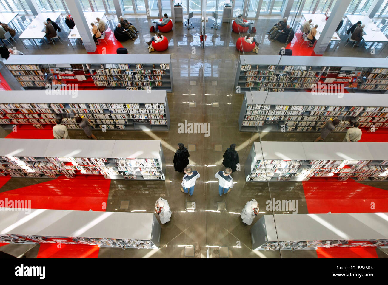 Strasbourg (67): The new André Malraux Multimedia Library Stock Photo ...