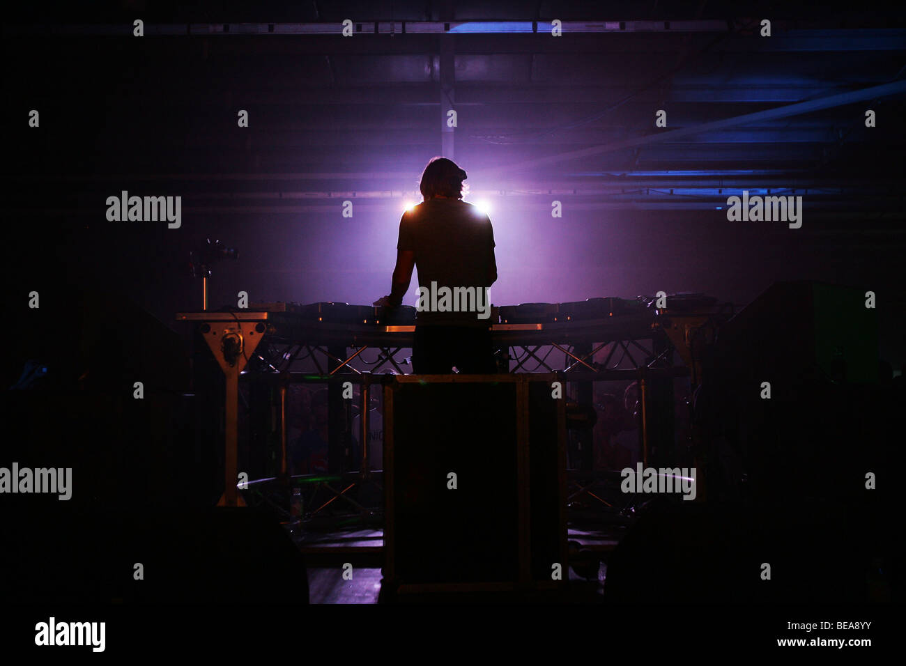 Atmosphere during a party: DJ Stock Photo - Alamy