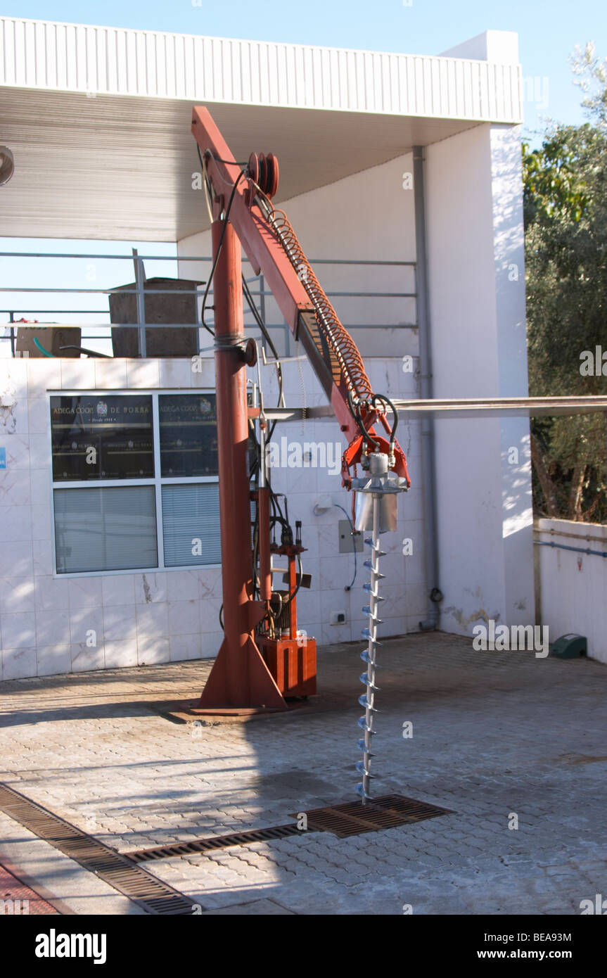 automatic grape sampling machine at reception adega cooperativa de ...