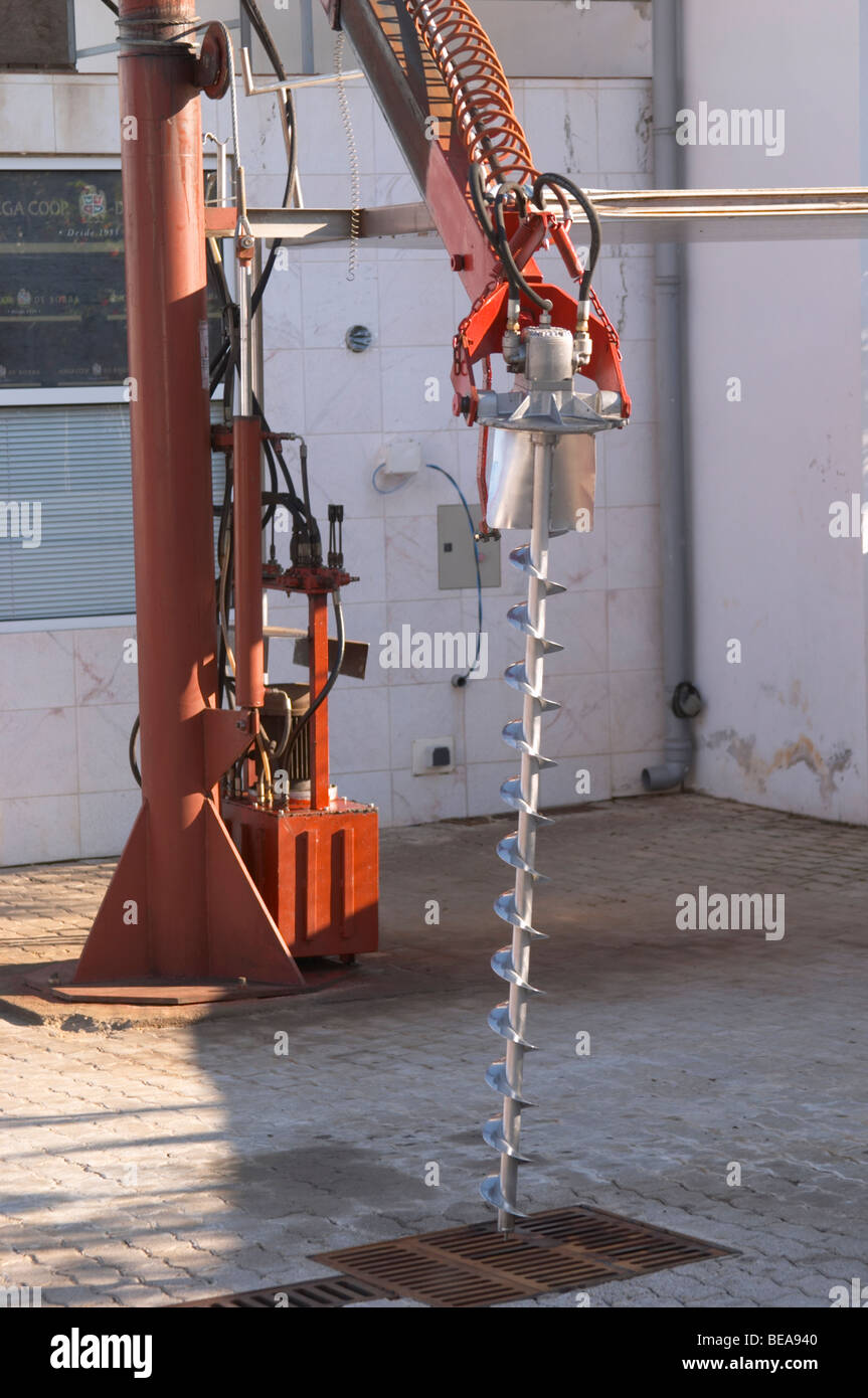 automatic grape sampling machine at reception adega cooperativa de ...