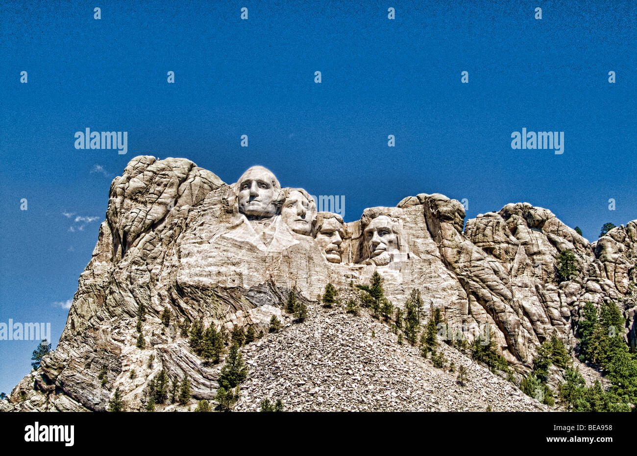 Mt Rushmore South Dakota sculpture of our US Presidents of Roosevelt ...