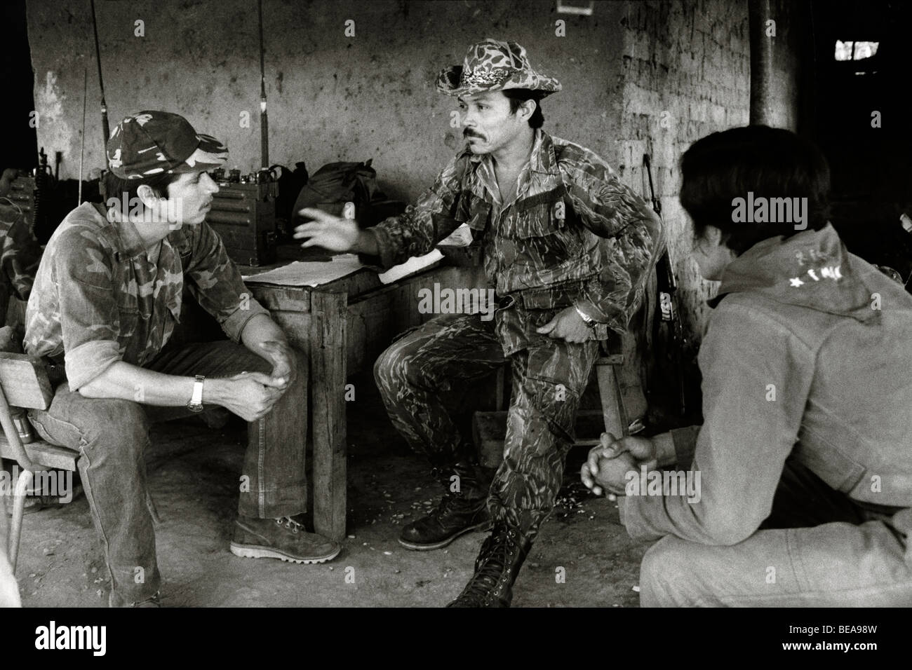 CHALATENANGO, EL SALVADOR, FEB 1984: - Within the FPL Guerilla's Zones ...