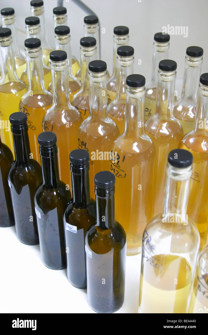 wine sample bottles herdade da mingorra alentejo portugal Stock Photo ...