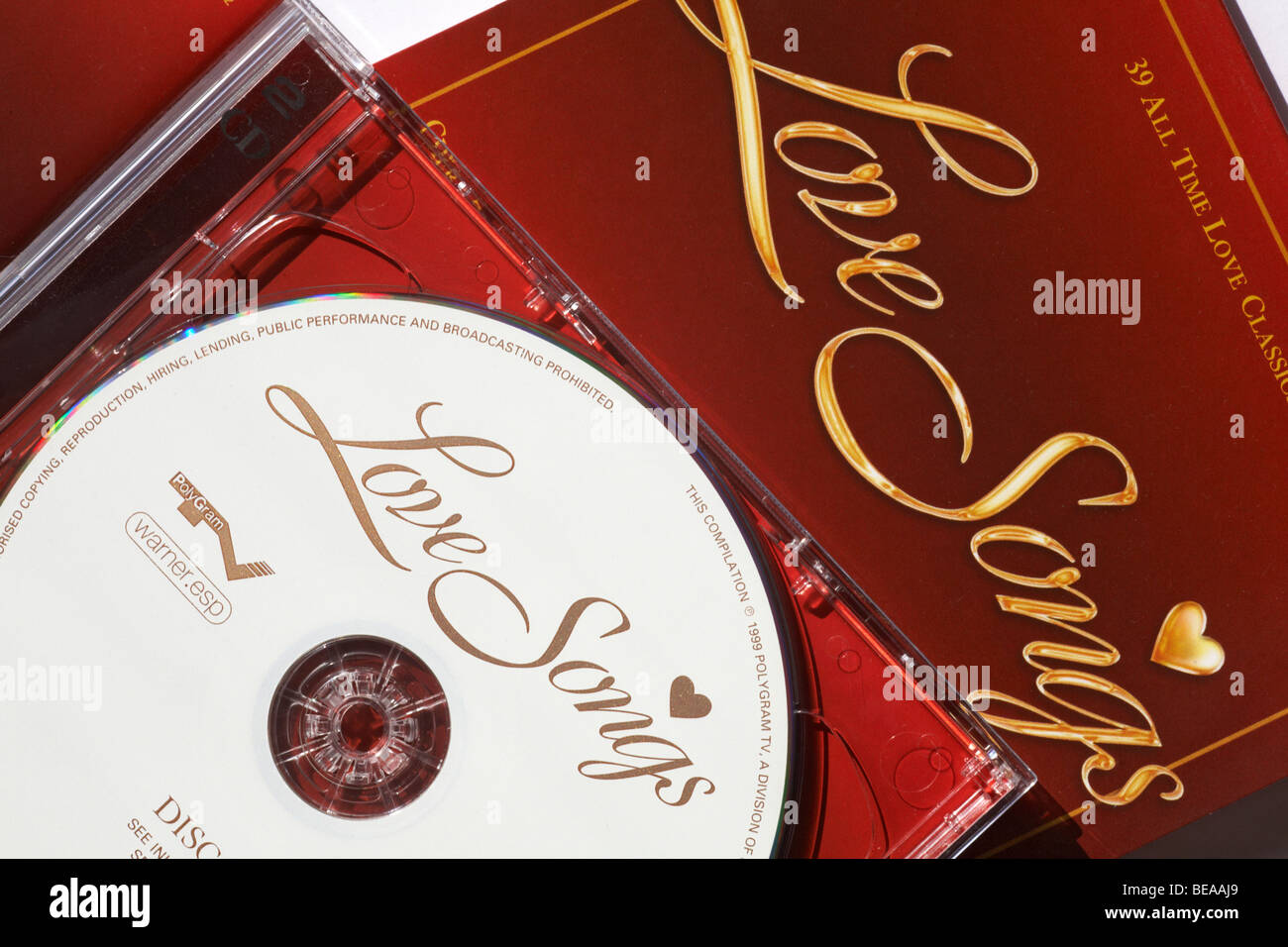 cd love songs compact disc Stock Photo - Alamy